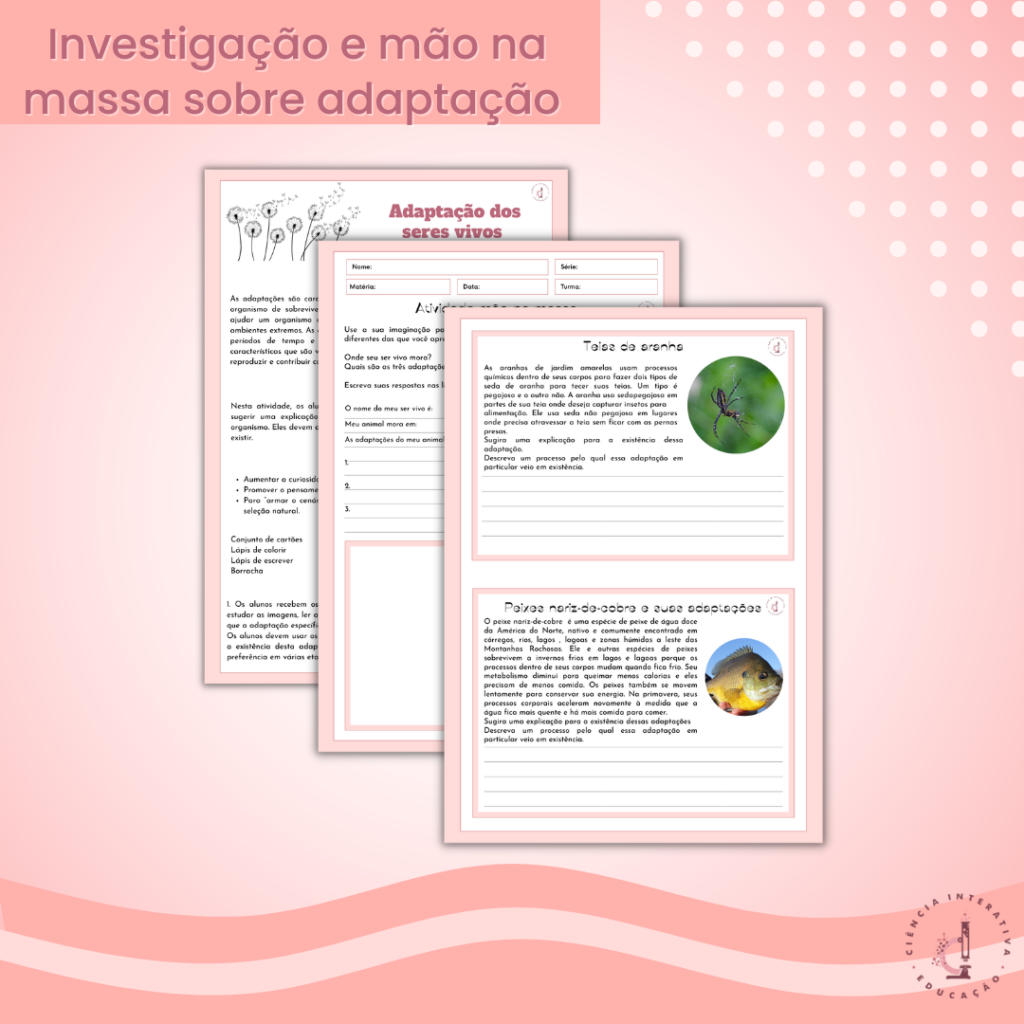 Atividades Sobre Adaptação Dos Seres Vivos 7o Ano Com Gabarito - BINOEDU