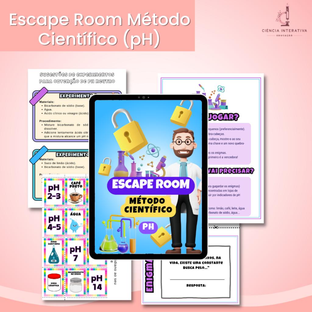 Escape Room – Método Científico – pH – Ciência Interativa