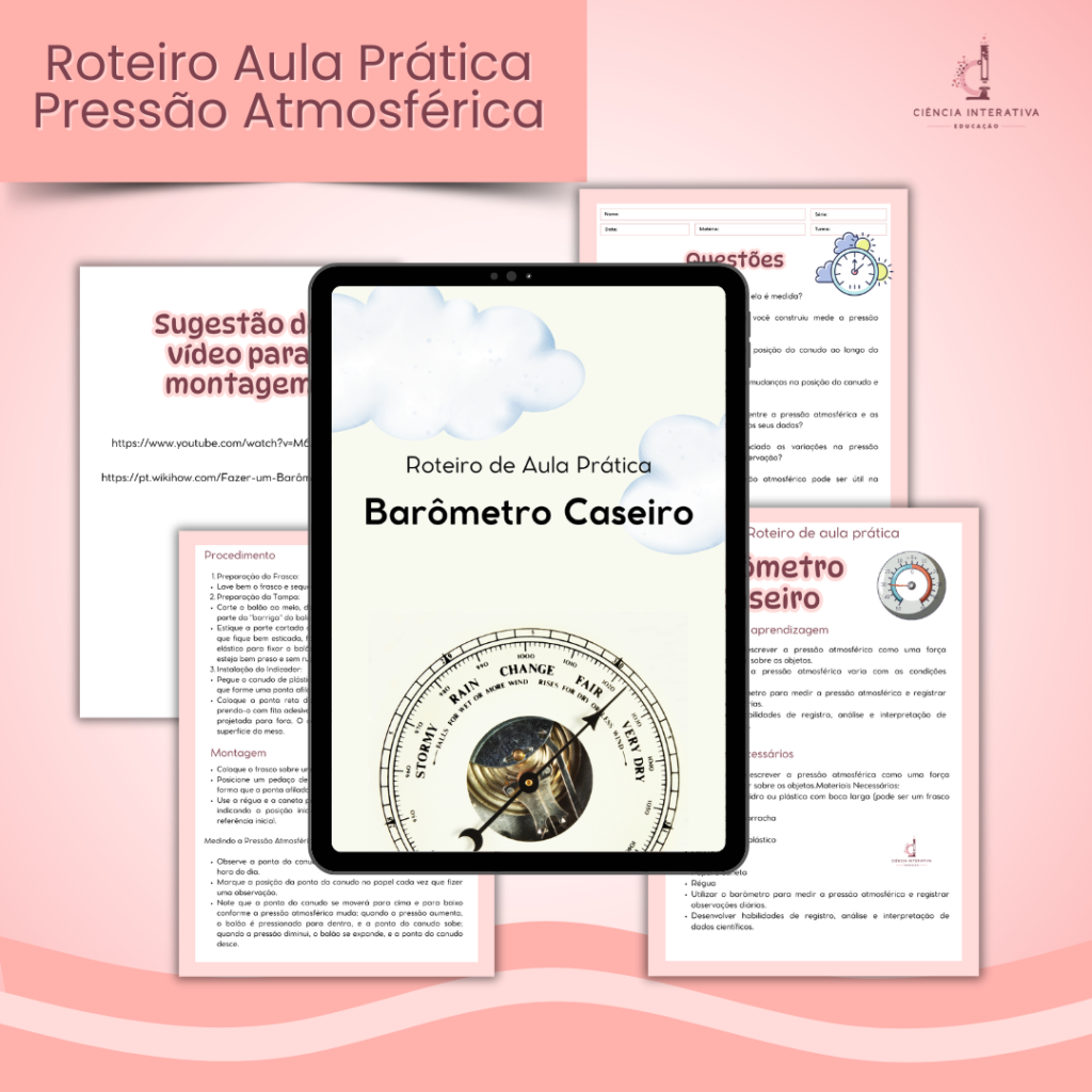 Pratica – Barômetro Caseiro (Pressão Atmosférica) – Ciência Interativa